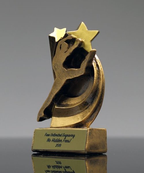 Star Swirl Dance Trophy | Edco Awards