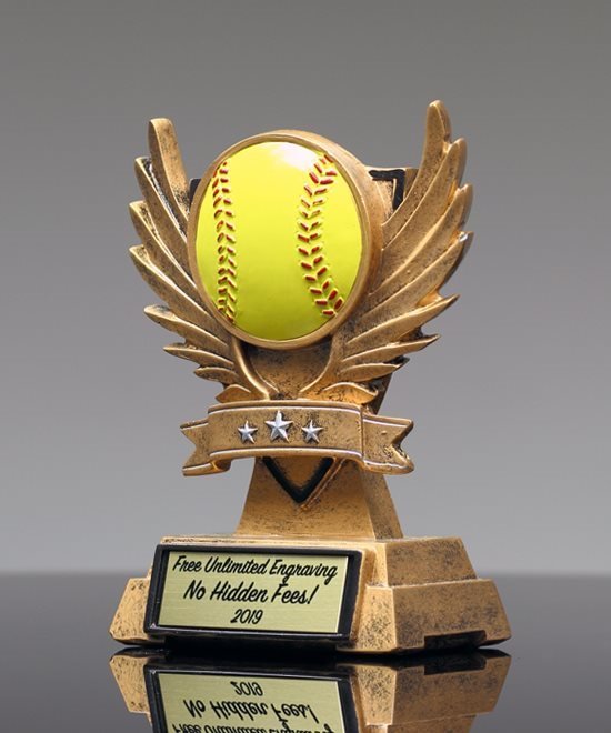 Victory Wing Softball Trophy | Edco Awards