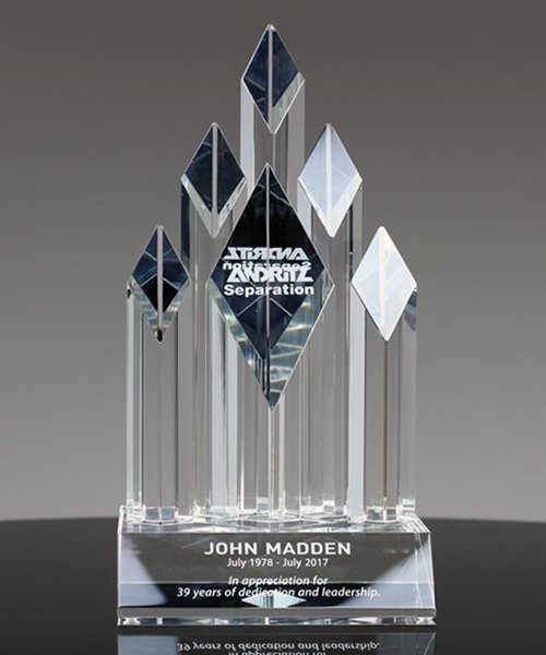 Crystal Super Five Star Diamond Award | C916C50 | Edco Awards