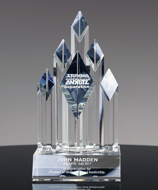 Crystal Super Five Star Diamond Award | C916C50 | Edco Awards