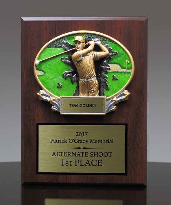 Xplosion Golf Plaque | Edco Awards