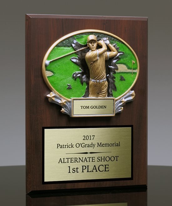 Xplosion Golf Plaque | Edco Awards