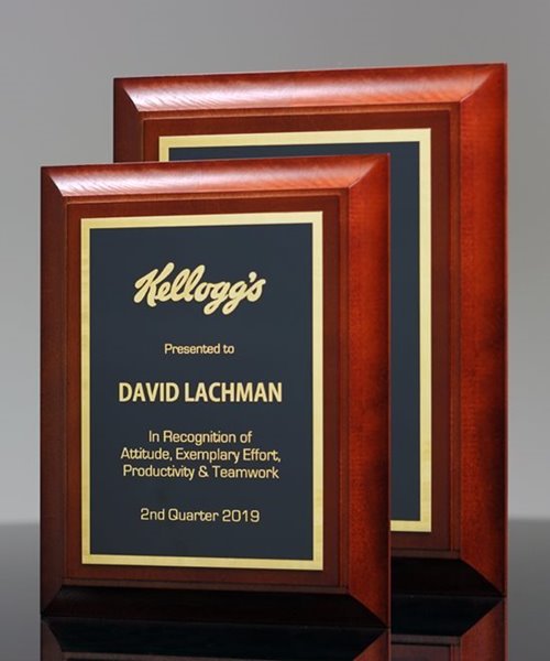 Raised-Panel Cherry Plaque | Edco Awards