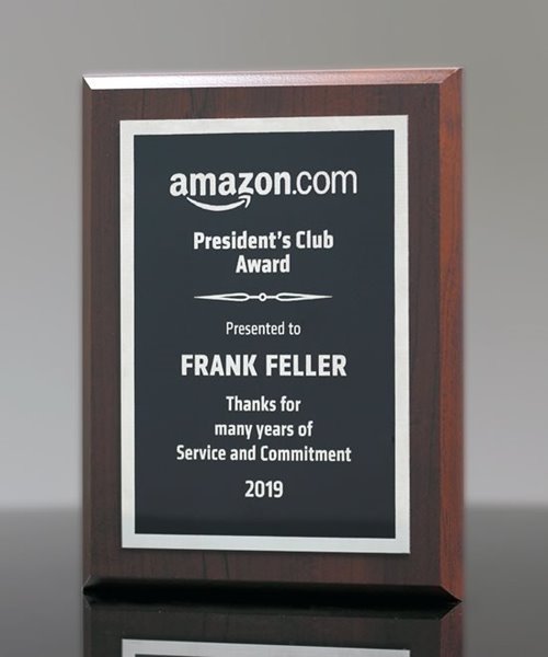 Walnut Finish Plaque | Edco Awards