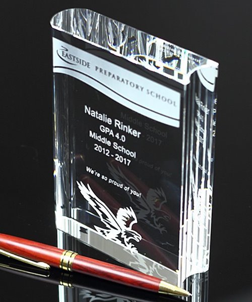 Crystal Book Award | Glass Book Trophy | Edco Awards