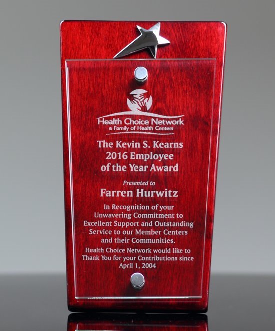 The Sophistication Star Plaque Award is truly an elegant design ...