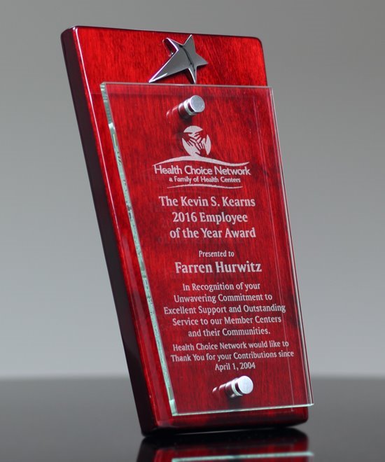 The Sophistication Star Plaque Award is truly an elegant design ...