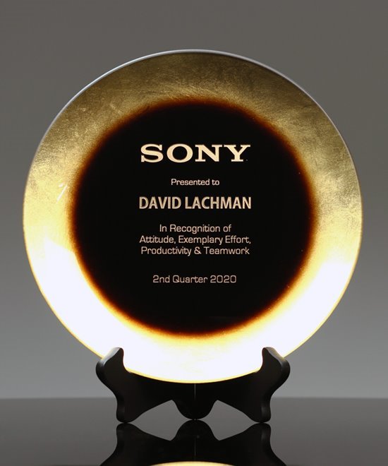 Art Glass Award Plate | Edco Awards