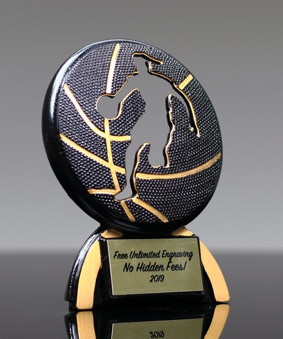 Basketball Male Shadow Trophy | Edco Awards