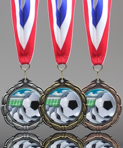 Soccer Epoxy Domed Medal | Edco Awards