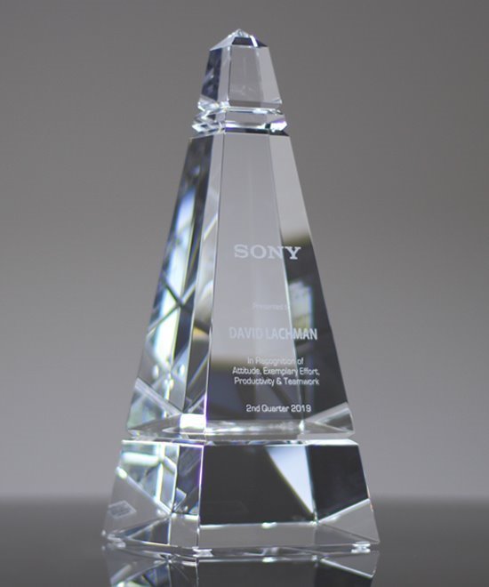 Majestic Pyramid Crystal Award | Edco Awards