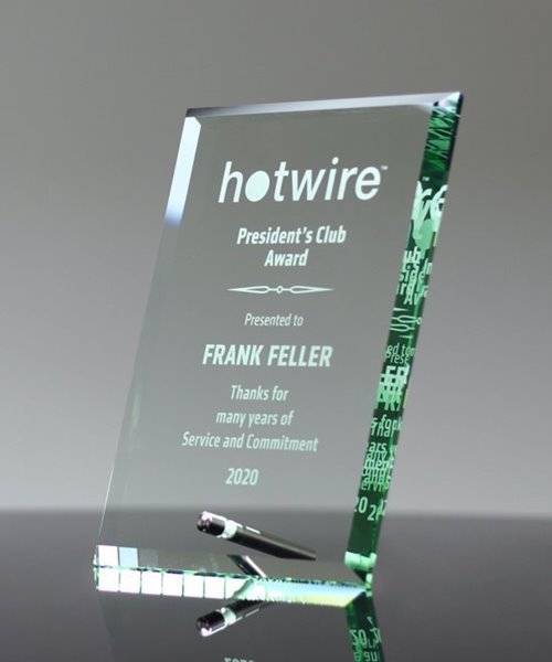 Acceptance Glass Plaque Award | Edco Awards