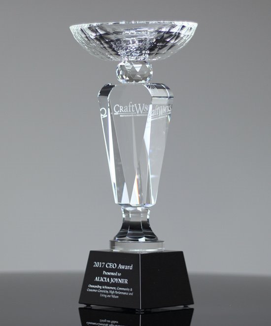 Premier Crystal Trophy Cups | CRY6302L, CRY6302M | Edco Awards