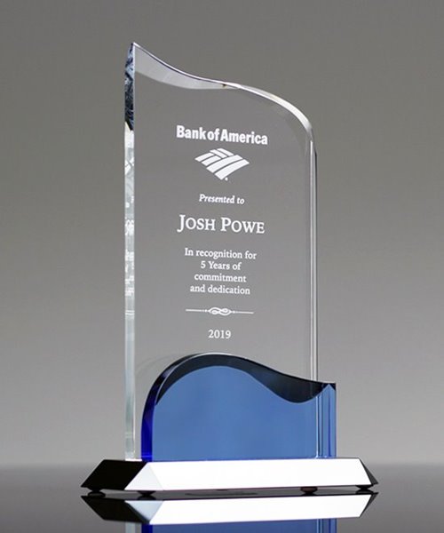 Luminous Wave Crystal Award | Edco Awards