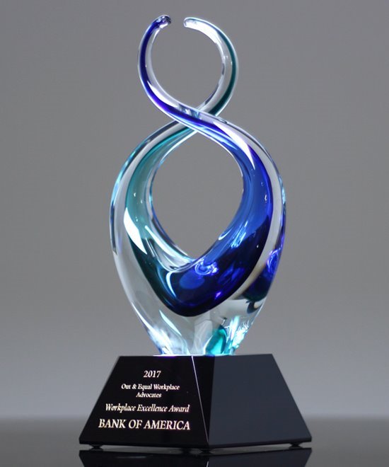 Infinity Helix Crystal Award | Edco Awards