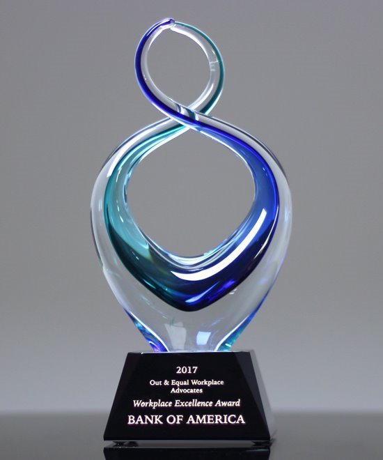 Infinity Helix Crystal Award | Edco Awards