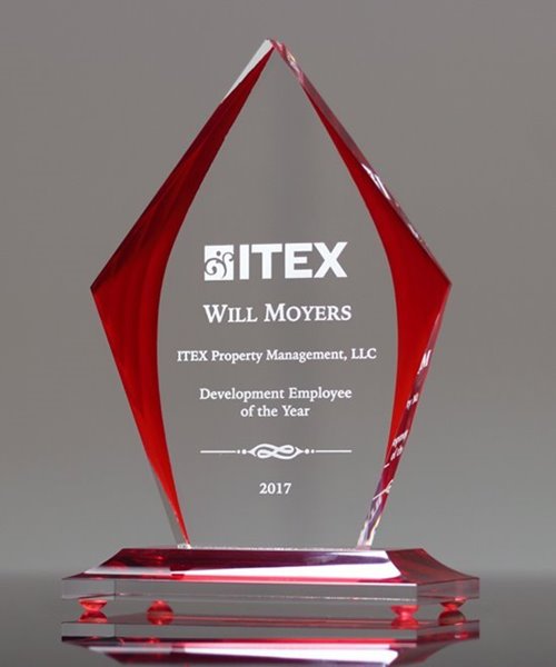 Ruby Fire Acrylic Award | Edco Awards