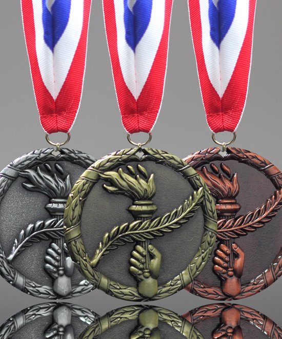 Home / Trophies & Awards / Award Medals / Victory Torch Medal