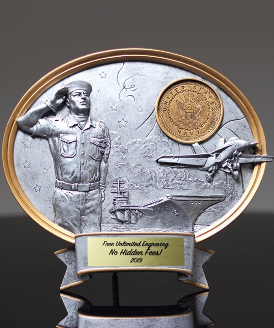 USA Navy Oval Trophy | Edco Awards