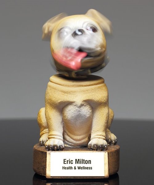 Bulldog Bobblehead Mascot Trophy | Edco Awards