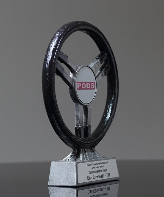 Steering Wheel Resin Trophy | RFC-1080 | Edco Awards