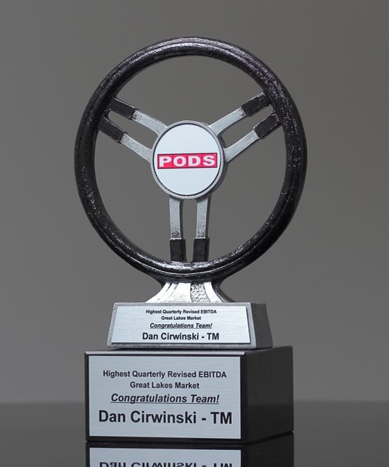 Steering Wheel Resin Trophy | Edco Awards