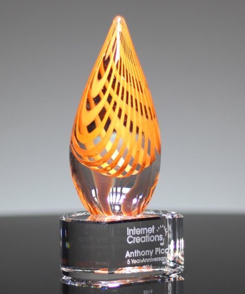 Aventura Citrus Art Crystal | Edco Awards