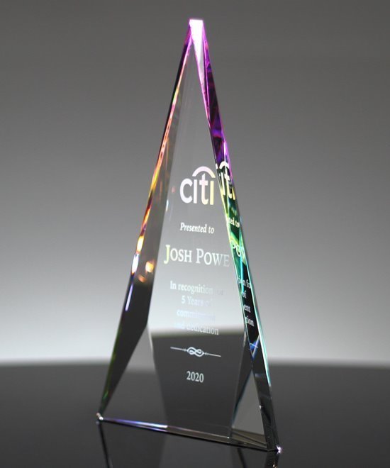 Prismatic Crystal Diamond Award, SKU K9177 | Edco Awards