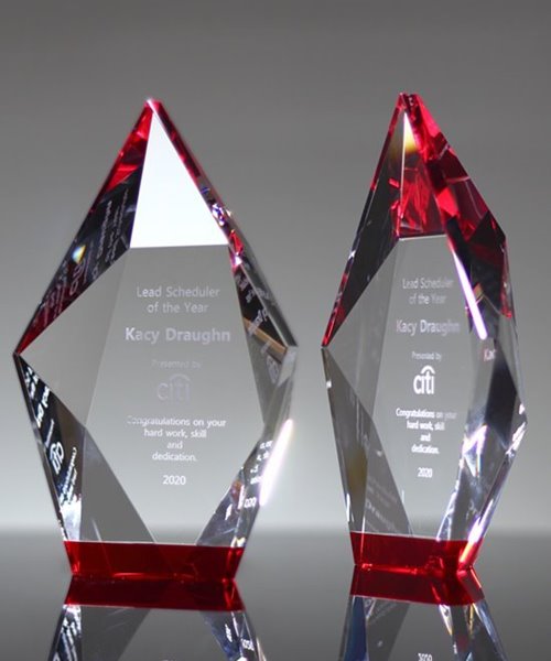 Red Gem Diamond Crystal Award | Edco Awards