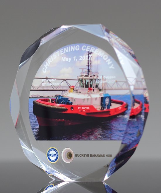 Faceted Acrylic Octagon Award | Edco Awards