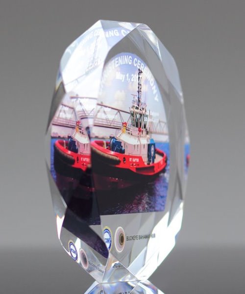 Faceted Acrylic Octagon Award | Edco Awards