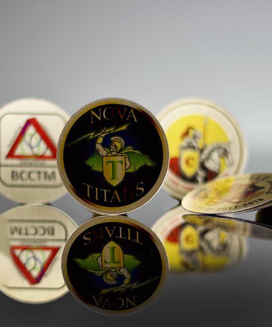 Custom Printed Round Inserts | Edco Awards