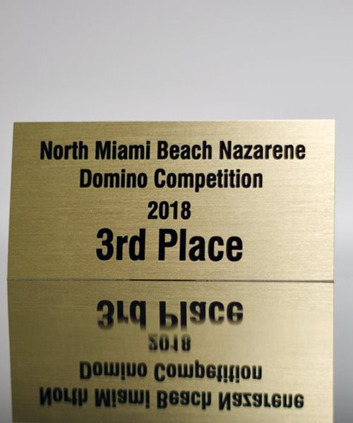 Sublimated Metal Engraving Plates | Gold, Silver Bronze | Edco Awards