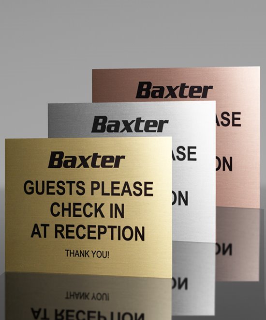 Sublimated Metal Engraving Plates | Gold, Silver Bronze | Edco Awards