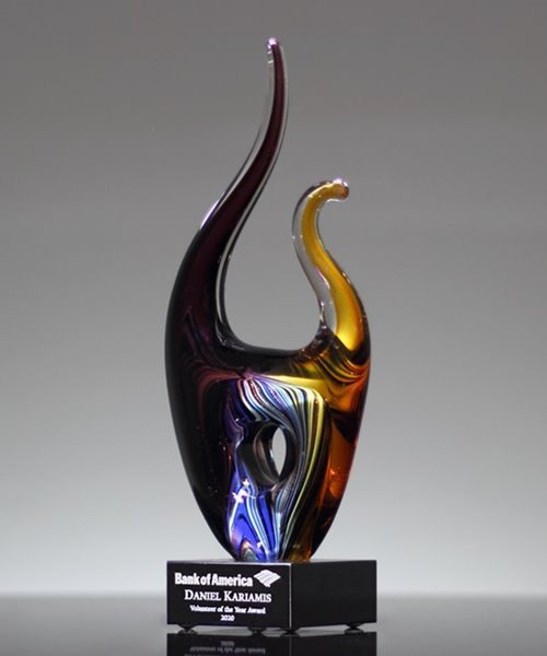 Art Glass Flame Award | Edco Awards
