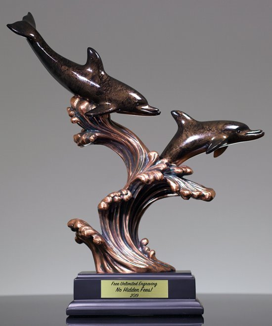 Dolphin Sculpture Trophy | Edco Awards