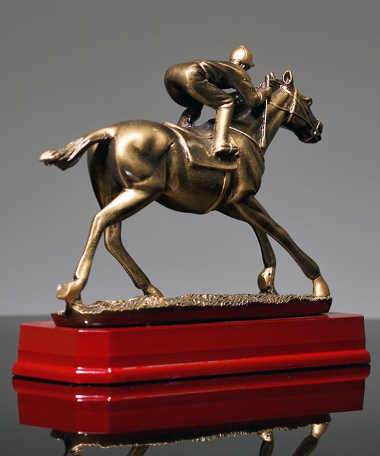 Horse Racing Trophy | Antique Gold Jockey Award RF2092 | Edco Awards