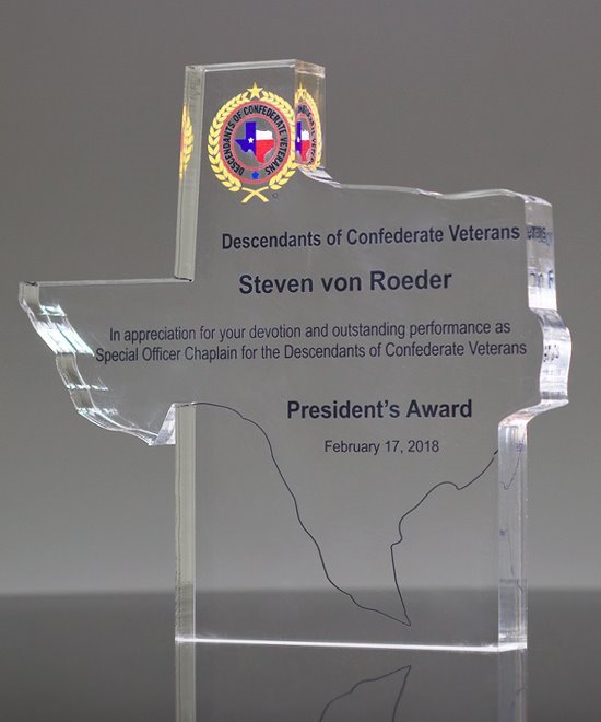 State of Texas Free Standing Award | Edco Awards