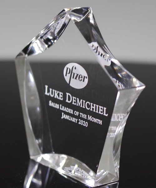 Luminary Clear Acrylic Star Award | Edco Awards