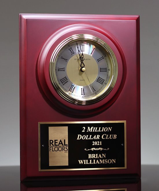 Ambassador Cherry Wall Clock Award | Edco Awards