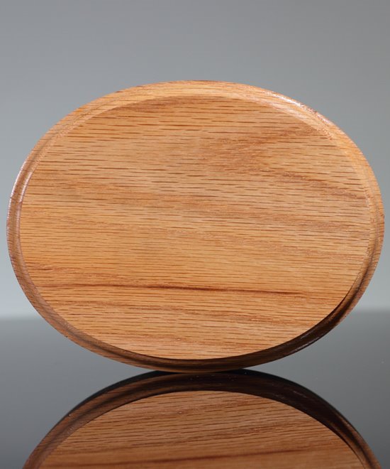 Oval Oak Mounting Base | Edco Awards