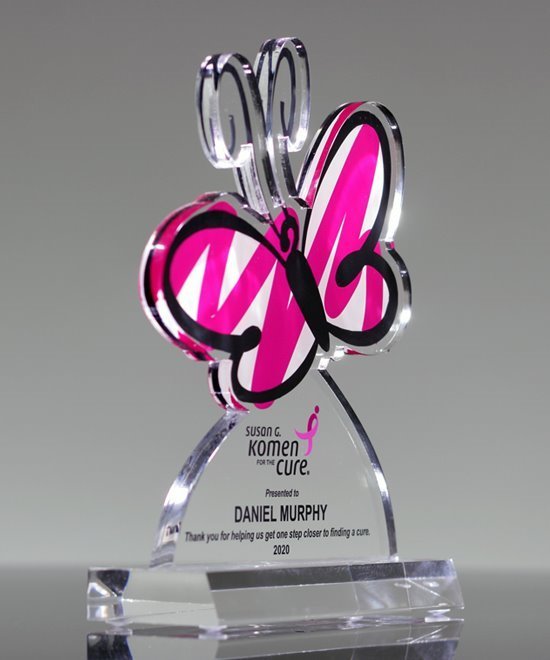 Custom Acrylic Butterfly Trophy | Edco Awards