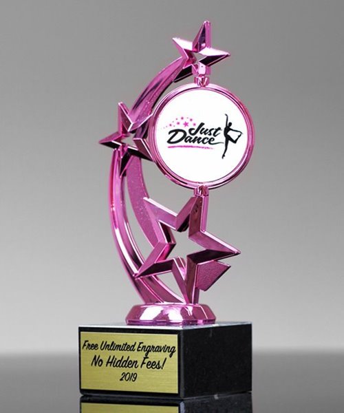 Pink Astro Star Trophy | Edco Awards