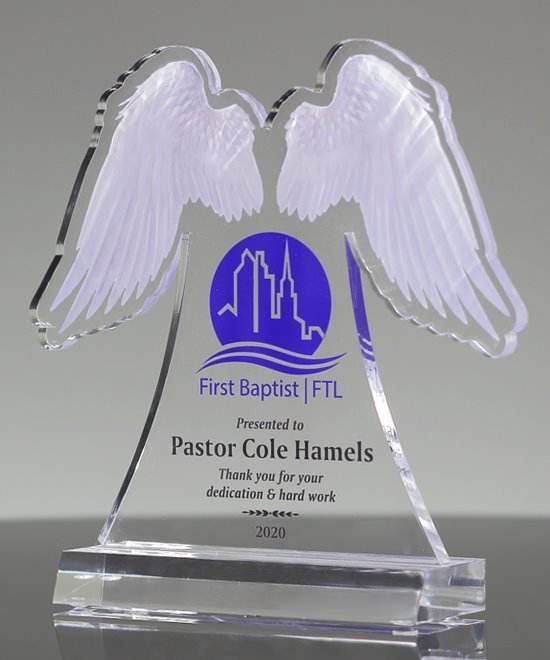 Angel Wings Acrylic Award | Edco Awards