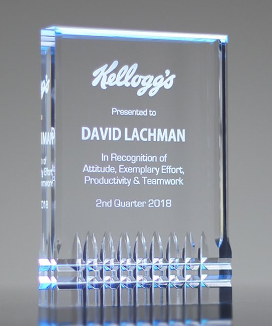 Legacy Blue Acrylic Award - Small Size | Edco Awards