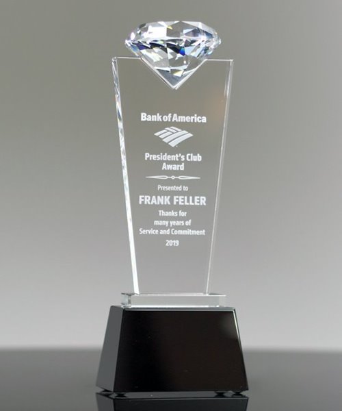 Crystal Diamond Pedestal Award | Edco Awards
