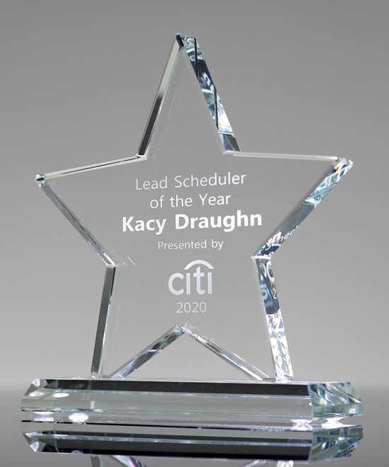 Clear Crystal Star Award | Edco Awards