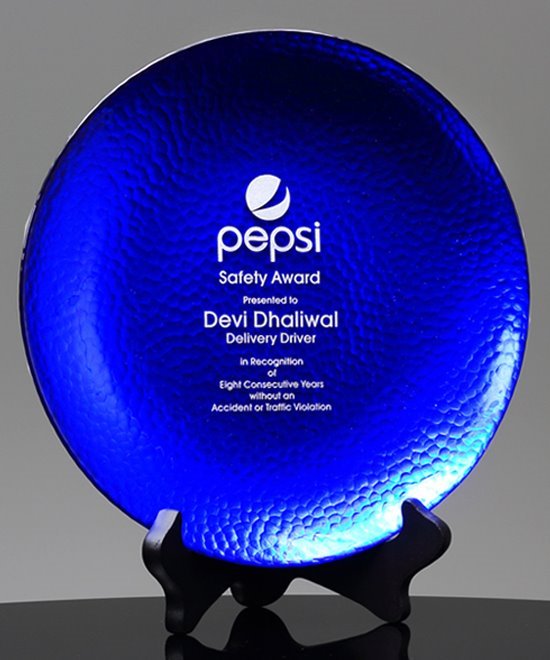 Artful Sapphire Plate - Medium Size