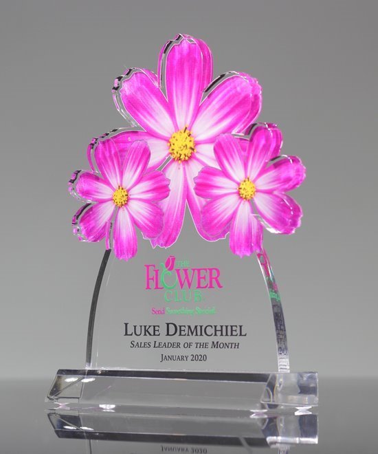 Colorful Flowers Trophy | Edco Awards