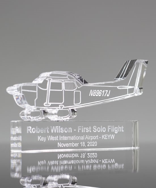 First Acrylic Airplane Solo Flight Award | Edco Awards